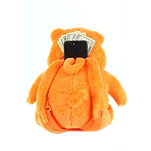 Orange Plush Backpack Hungry Hippos Standard