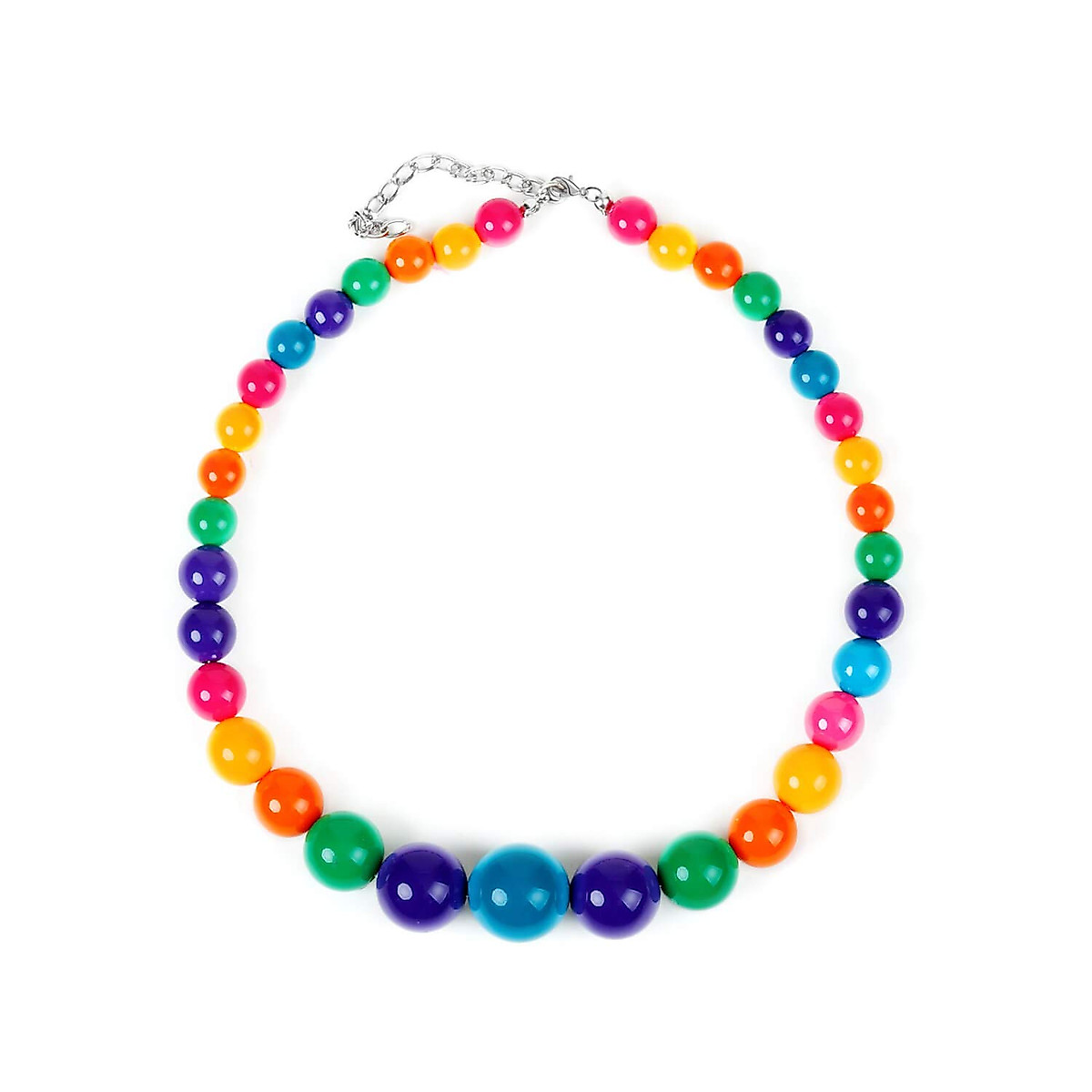 Anezus 10Pcs Necklace Extenders, Jewelry Extenders for Necklaces, Silver Bracelet Extender, Chain Extenders for Necklace, Bracelet and Jewelry Making (Assorted Sizes)