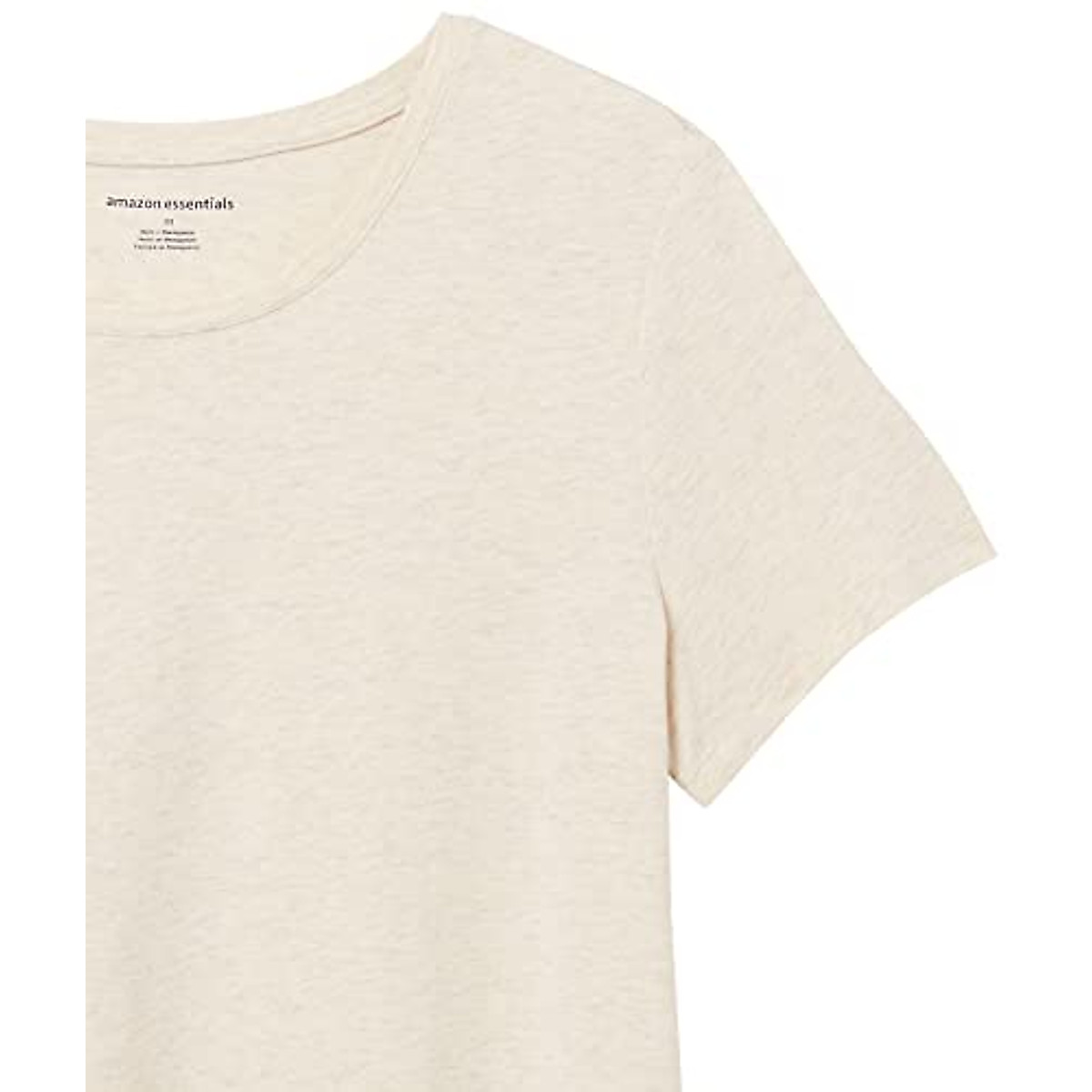 Amazon Essentials Women's Classic-Fit Short-Sleeve Crewneck T-Shirt, Pack of 2, Olive/Oatmeal Heather, X-Large