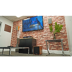 Rockville Rock Shaker 6.5" Inch Wood 200w Powered Home Theater Subwoofer Sub