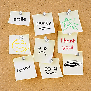 JIKIOU Push Pins Tacks 800 Count in Reusable Box, Standard Clear Thumb Tacks Steel Point and Clear Plastic Head for Wall Corkboard Map Calendar Photo Home Office Craft Projects Plastic Head Steel Pin