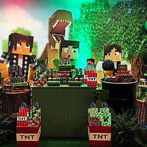 48pc the new pixel Party Gift Bags,Gift Bags Party Supplies for Kids Cute marioo Themed Party, Birthday Decoration Gift Bags Well for Girls or Boys