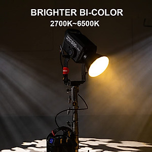 Aputure LS 600x Pro 600W Bi-Color LED Video Light, CCT 2700K~6500K, CRI&TLCI ≥96,App Control 9 Lighting FX V-Mount for Video Recording Photography