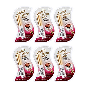 Kiss I Envy Eyelash Adhesive Super Strong Hold Clear 5 Gram (Pack of 6)