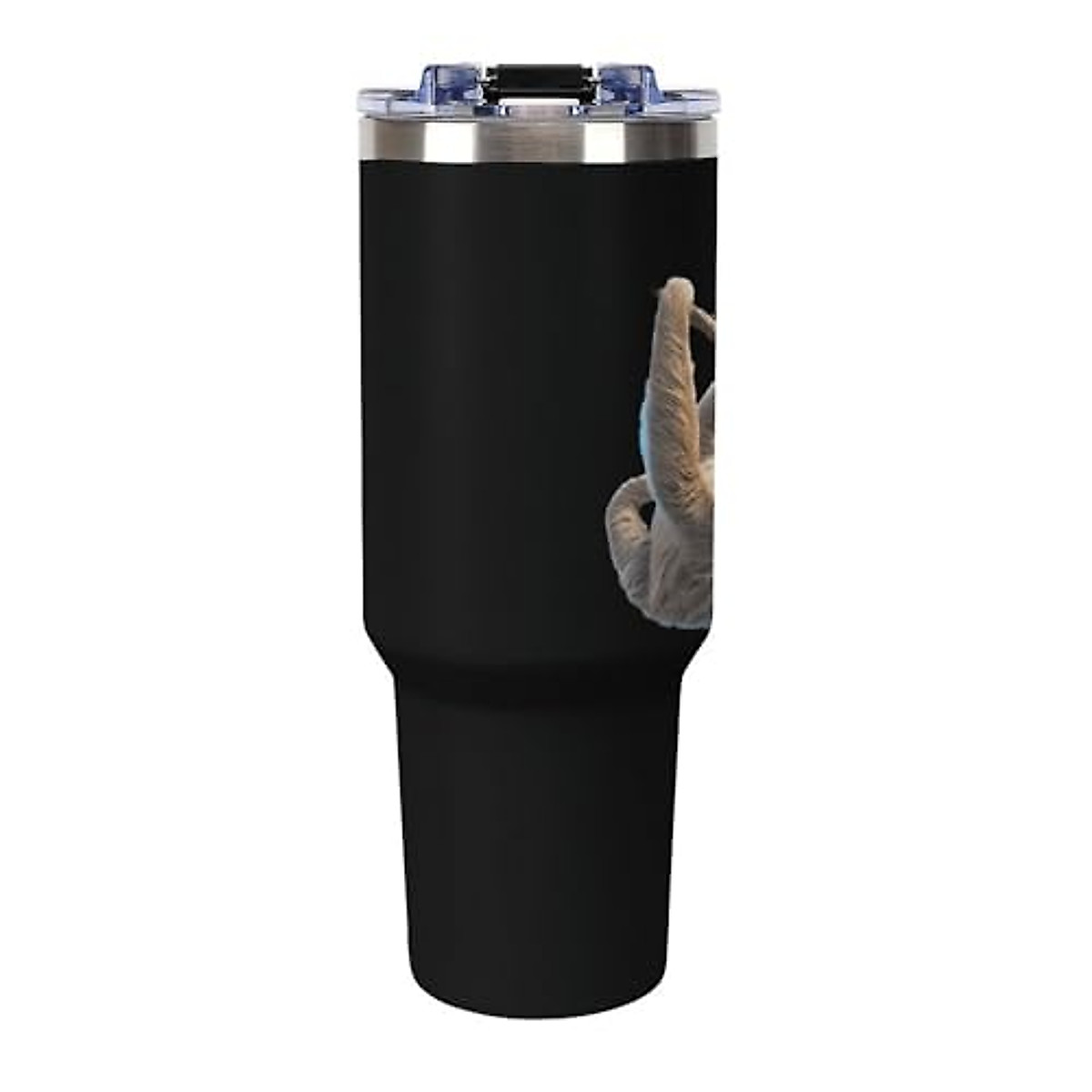 Sloth 40 Oz Car Cup Stainless Steel Travel Mug Leak-Proof Insulated Tumbler with Handle Violet-style