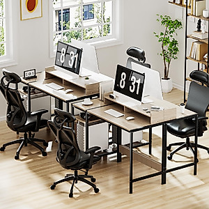 Computer Desk - 47” Gaming Desk, Home Office Desk with Storage, Small Table with Monitor Stand, Adjustable Storage Space, Modern Design Corner Table