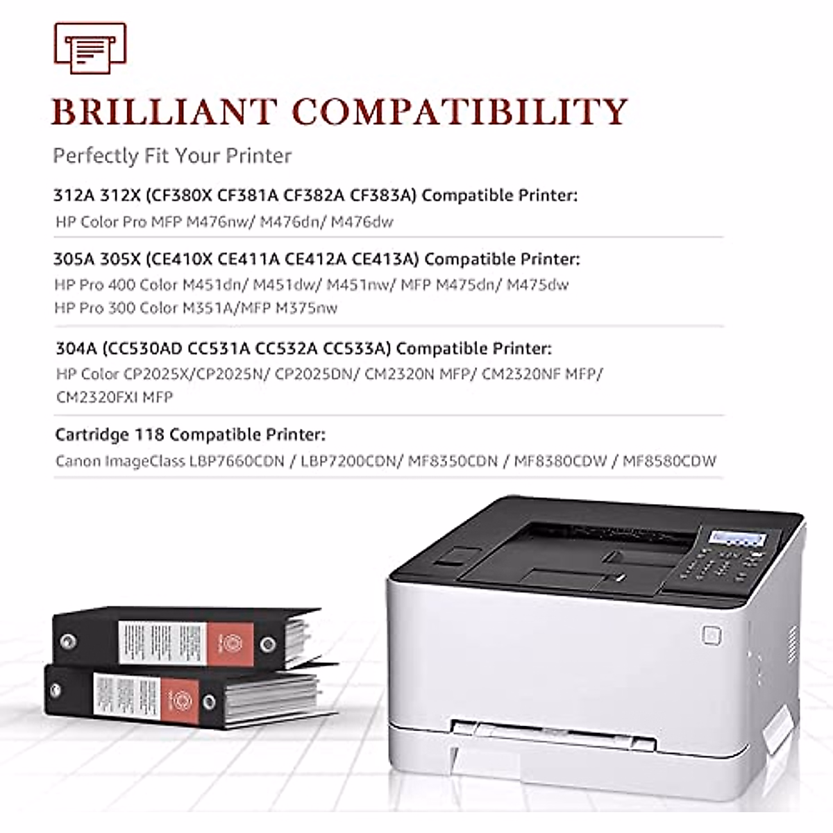 Toner Kingdom Remanufactured Toner Cartridge Replacement for HP 305 305A 305X 312 312A 312X 304A for HP Laserjet Pro 400 300 Color MFP M451dn M451nw M475dn M476nw M476dw M351A M375nw Printer (5 Pack)