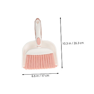QUMIIRITY 1 Set Mini Broom Dustpan Animal Waste Broom Mini Broom and Dustpan Mini Broom Brush Tiny Counter Brush Desktop Trash Can Mini Hand Broom Pet Nest Cleaning Tool Keyboard Brush Pp