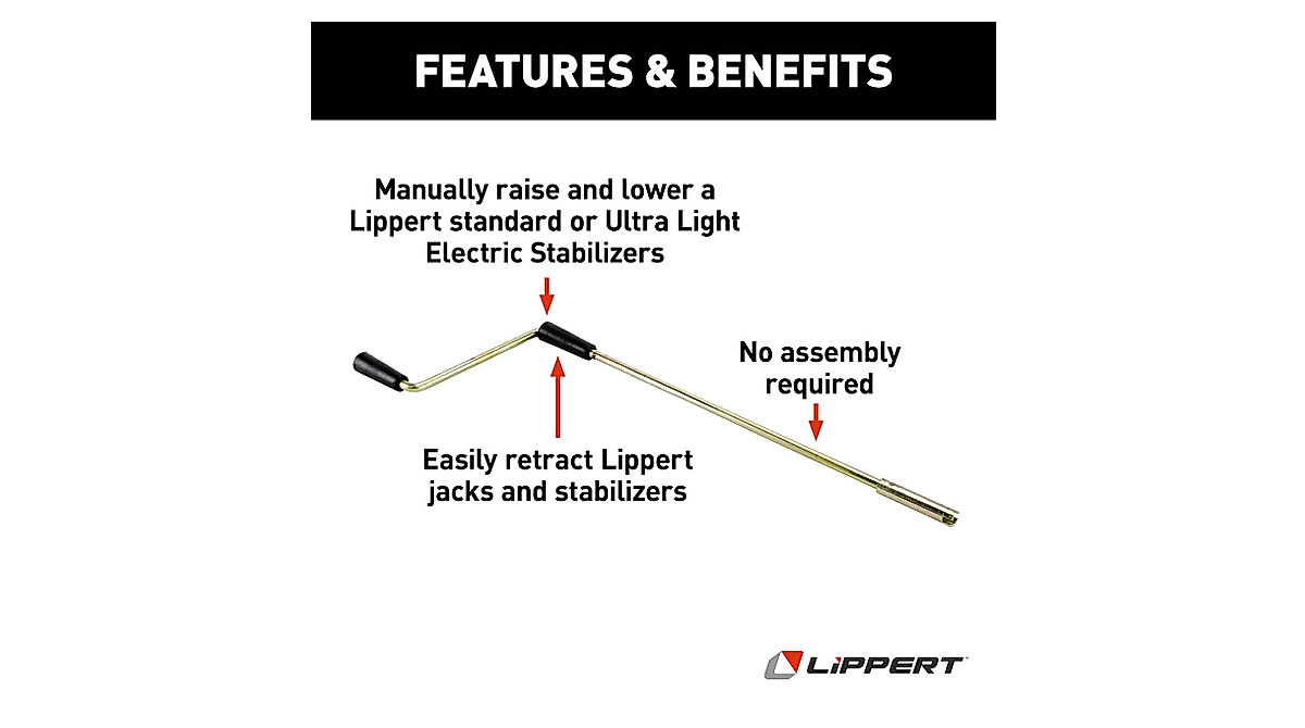 Lippert Electric Stabilizers & Jacks - Easy Manual Operation