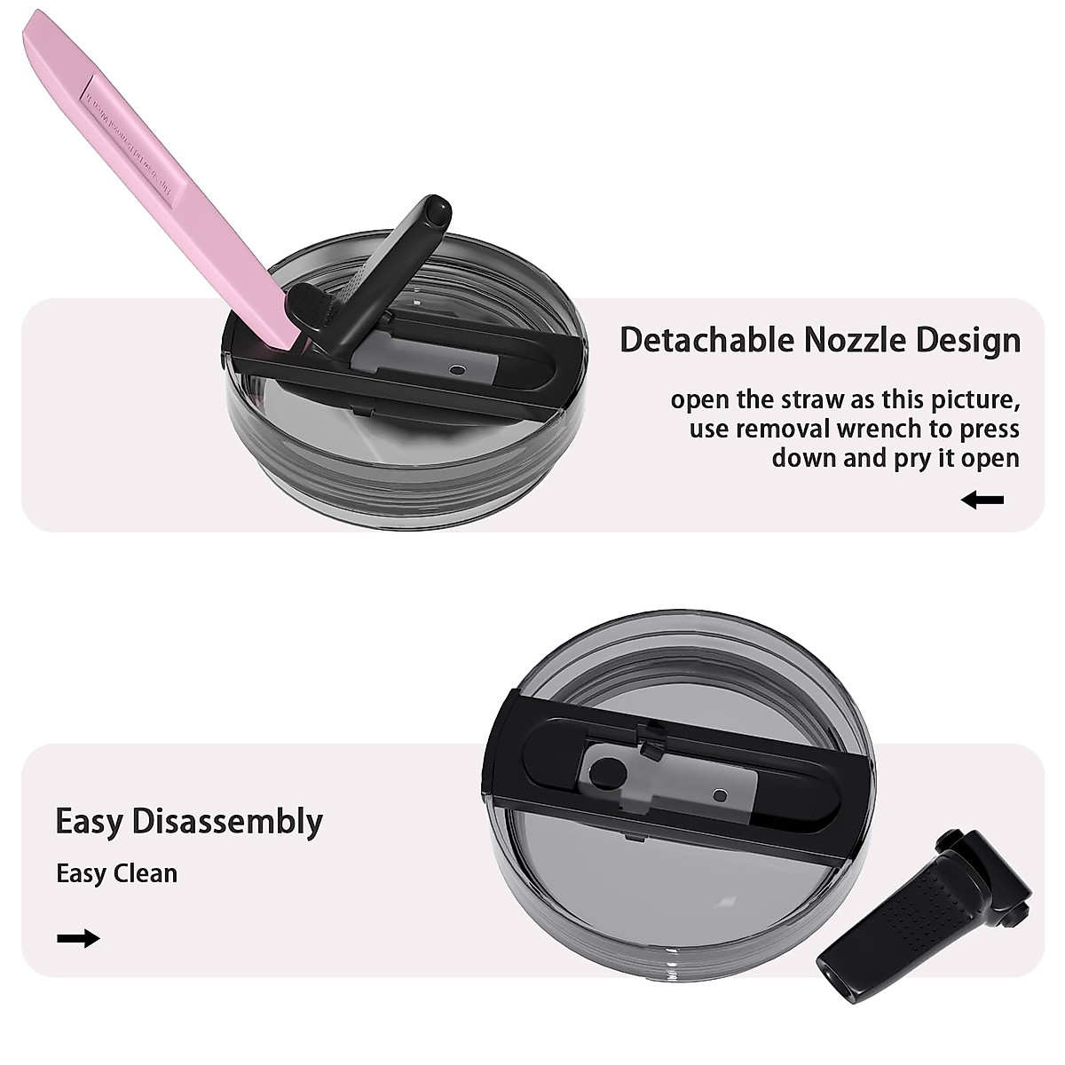 Barpertik 40 oz Tumbler with Flip Straw&LeakProof Lid|Quencher ProTour Flip Straw Tumbler|Built-in Straw|Stainless Steel|Water Bottle Insulated Cup|BPA Free|Gifts|Pink