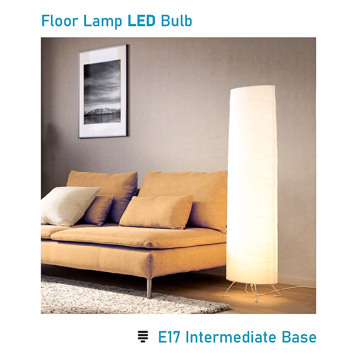 Maelsrlg E17 LED Bulb 6W(60 Watt Equivalent), Intermediate Base Spotlight Bulb, Warm White 3000K, E17 Reflector R14 Bulb for Curio Cabinet, Non-Dimmable, Pack of 2