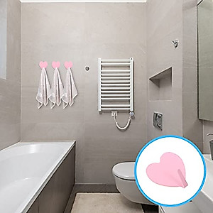 Zerodeko Ceiling Hooks 12Pcs Heart Shaped Wall Hooks Metal Decorative Cute Hook Adhesive Wall Hook Key Hat Towel Hooks Coat Wall Hangers for Home Kids Room Decoration 1 Ceiling Hook