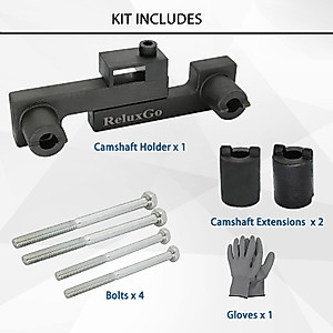 ReluxGo Camshaft & Crankshaft Timing Locking Tool Kit, Compatible with Volvo S40 S60 XC90, Replace 9995452, with Carrying Case & Gloves