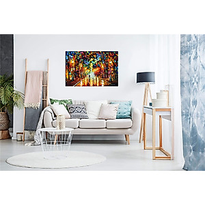 Farewell to Anger by Leonid Afremov Canvas Wall Art Picture Print for Home Decor (24x16)