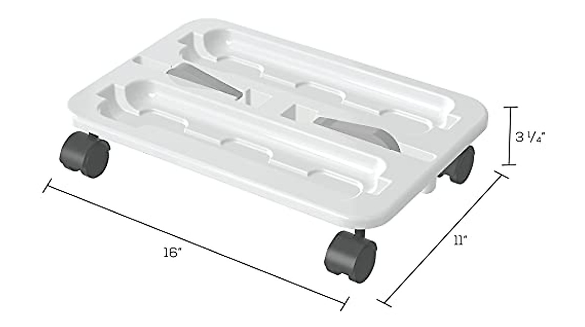 Deflecto Stack 'N Go Caddy Wheel Base - Craft Organizer