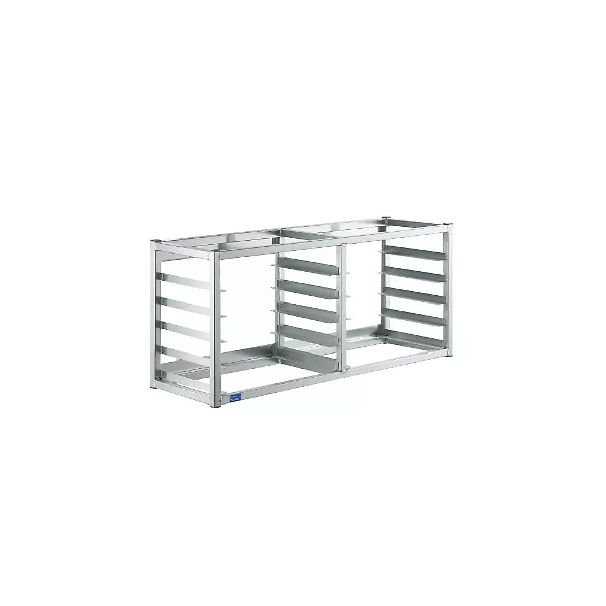 Express KitchQuip WALL MOUNTED SHEET BUN PAN RACK - FITS 10 HALF PANS - 40" X 13" X 18" | ALUMINIUM | NSF