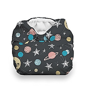 Thirsties Newborn All in One Reusable Cloth Diaper, Snap Closure, Stargazer (5-14 lbs)