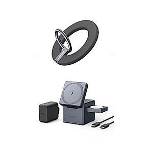Anker Magnetic Phone Grip (MagGo) with Anker MagSafe Cube