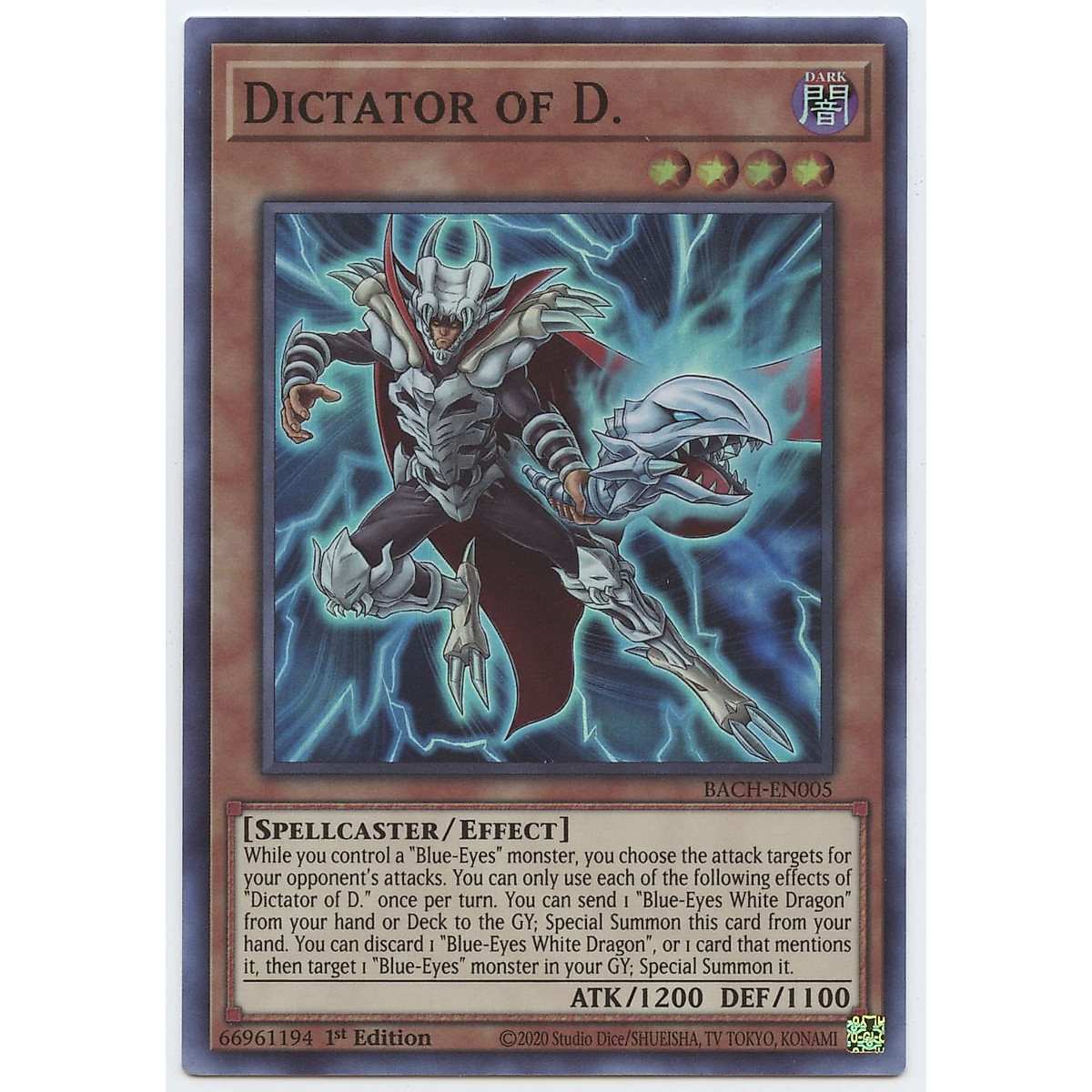 Dictator of D. - BACH-EN005 - Super Rare - 1st Edition