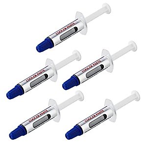 StarTech.com Thermal Paste, Metal Oxide Compound, Pack of 5 Re-sealable Syringes (1.5g / each), CPU/GPU Thermal Grease Paste (SILV5-THERMAL-PASTE)