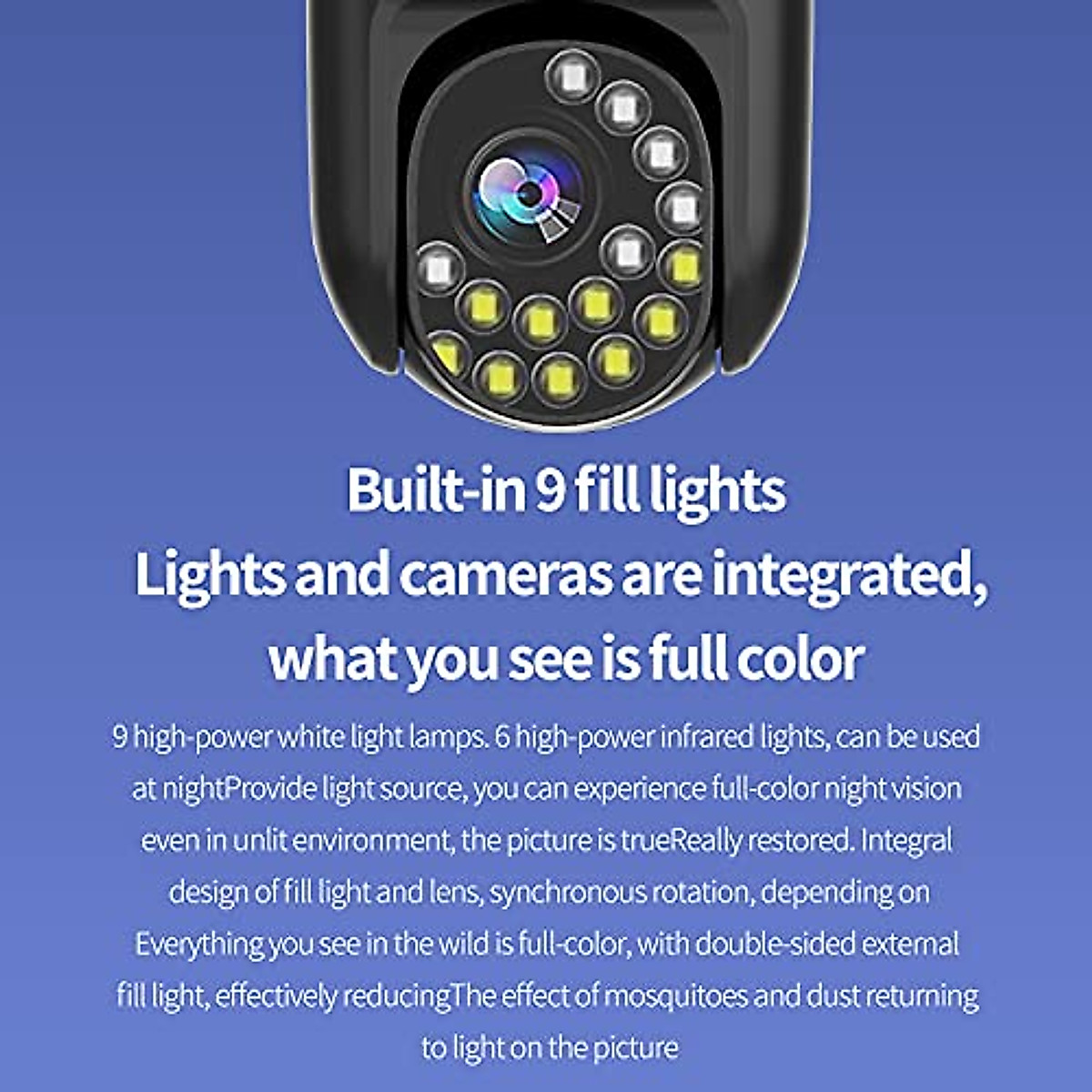 VSVABEFV PTZ WiFi Security Camera Outdoor, 1080P Home WiFi IP Camera, HD Wireless Surveillance Camera, Waterproof Two Way Audio Motion Detection Clear Night Vision Surveillance Cam