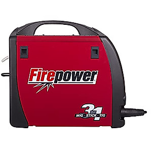 FIREPOWER 1444-0871 MST 180i 3-in-1 MiG, Stick and Tig Welding System, 180 Amp Max Output, 1/4" Max Plate Thickness, 50/60 Hertz, 9,000 Watt Generator, 208/230 VAC