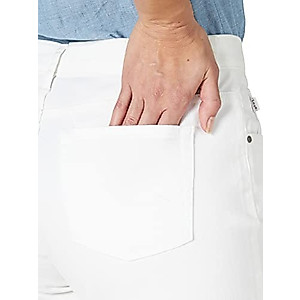 Lee Women's Relaxed Fit Capri Jean White 16