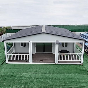 Careonic Luxury Prefab Villa – 3-Bedroom Portable Home, 2024 Edition, Multifunctional Single Layer Design for House or Office Use, Includes Living Room, Kitchen, Bathroom & Balcony