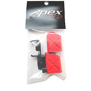 Apex RC Products 1/10 RC Rock Crawler Scale Red Jerry Gas Can Jug W/Brackets - 2 Pack 4052