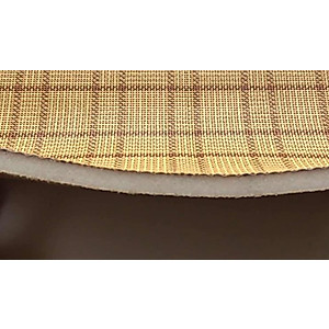 Happiness Decoration Round Seat Cushions for Stools with Ties Summer Breathable Bar Stool Cushions Cover Tatami Cushion Pillow Kitchen, Home, Office Chair Pads (18 inch, A)