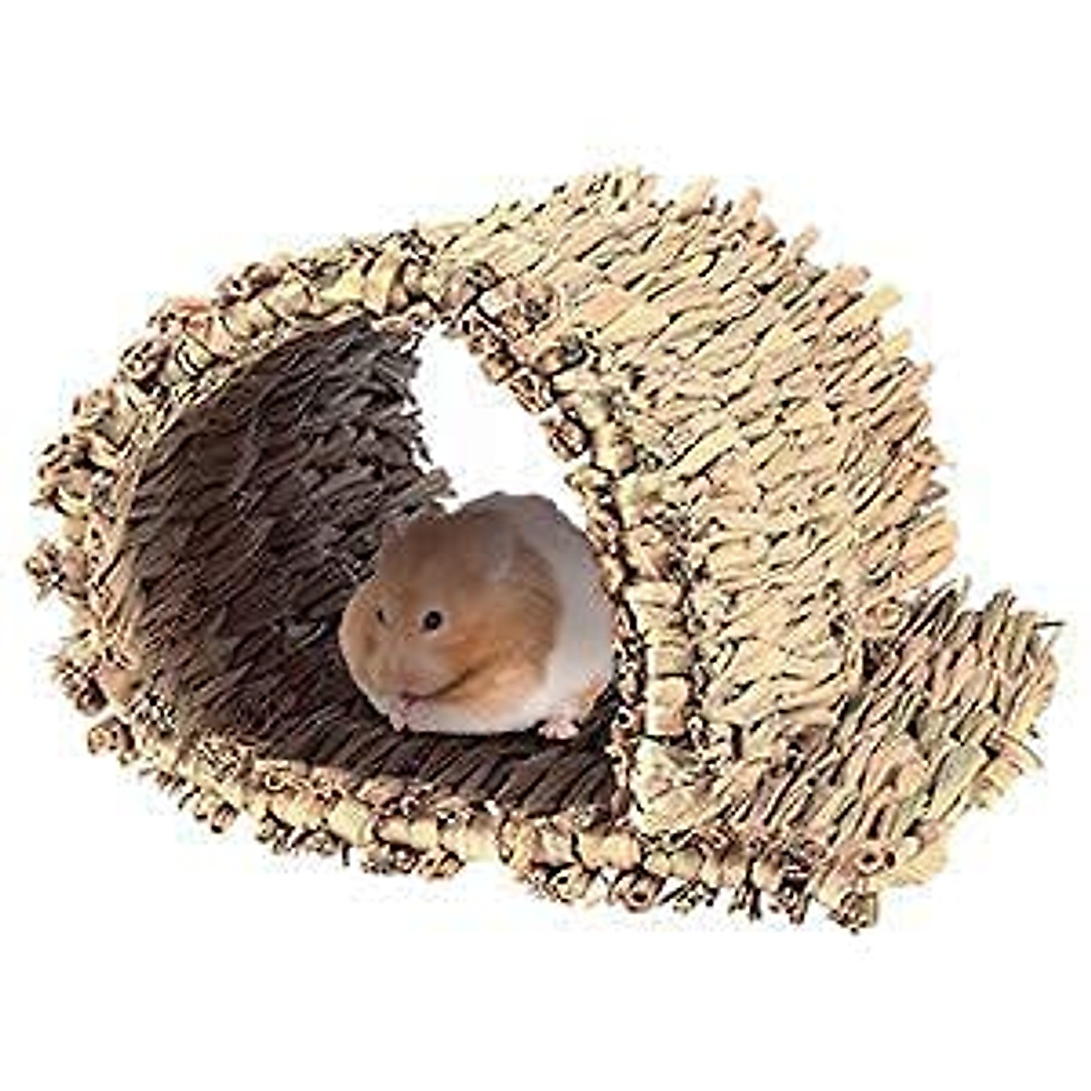 PrimePets Grass Mat for Rabbits Bunny, 3 Pack, Woven Hay Mat for Small Animals, Natural Straw Bedding Resting Cage Mat for Guinea Pig Parrot Chinchilla Hamster Rat