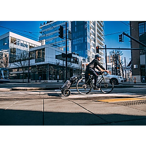 Burley Design Travoy, Compact Folding Cargo Bike Trailer , Black , 10