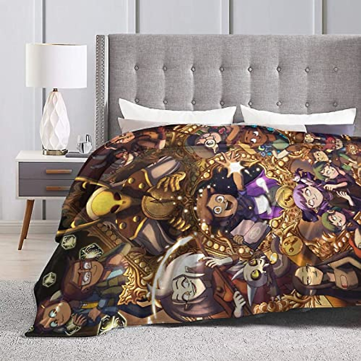 atgzfdr The Owl Anime House Blanket Throw Blankets Ultra Soft Flannel Lightweight Throws for Couch, Bed,All Seasons Use 80"x60"