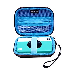 LTGEM Case Compatible with KODAK Printomatic/KODAK EKTAR H35 / KODAK Step Full-Color Instant Print Digital Camera(Inside: 5"x3.6"x1.7"), Blue, Case Only