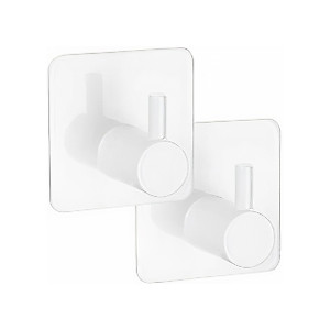 smartpeas Hanging Shower Shelf In White – 3 X Shower Shelf Levels – 85,5 X 30 X 11 Cm – Stainless Steel – Shower Caddy With No Drilling Required + 2 Stainless Steel Adhesive Hooks!