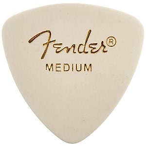 72 Fender 346 Classic Guitar Picks White Medium