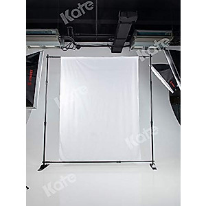 Kate 5ft×7ft Solid White Backdrop Portrait Background for Photography Studio Children and Headshots Background for Photography Video and Television