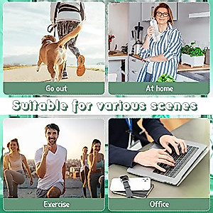 Eccliy 10 Pack 24 oz Glass Water Bottles Sets with Stainless Steel Lids and Sleeves Reusable Refillable Airtight Clear Glass Bottles with Carrying Loop for Juicing Beverages Travel Home Workout