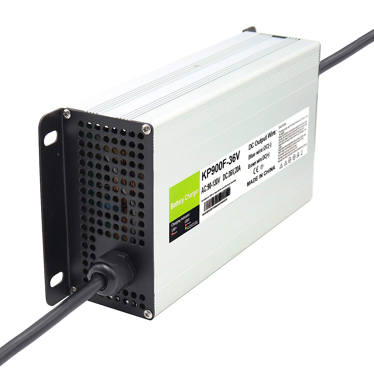 Golf Cart Battery Charger 36V 20A for 36 Volt Club Car/Yamaha Golf Cart with Crowsfoot Style Connector Crows Foot Plug