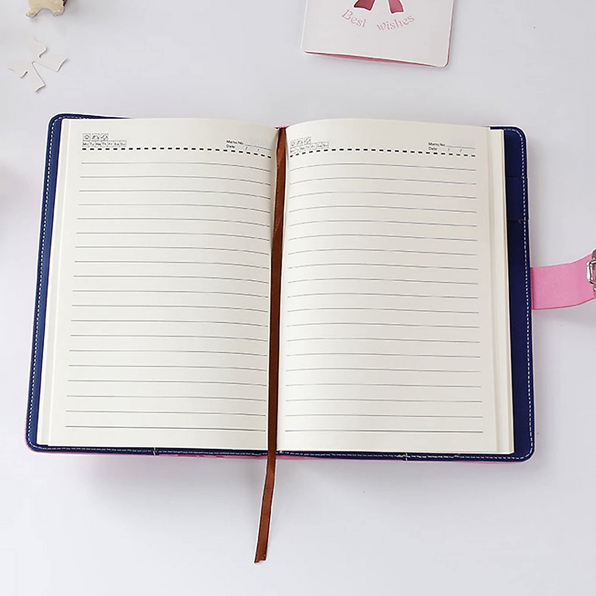Lock Leather Binder Diary Personal Writing Diary Lock Journal Diary Digital Password Notebook， A8 Size, Silver