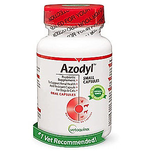 Vetoquinol Azodyl for Dogs and Cats, Helps Support Normal Kidney Function and Health for Dogs and Cats, Supports The Function and Health of Kidneys in Dogs and Cats, 90 Ct