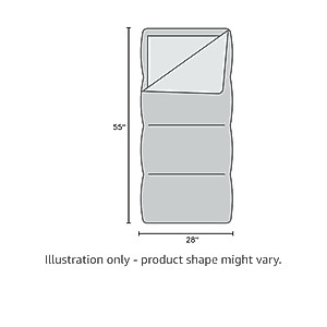 Disc-O-Bed Children's Duvalay Luxury Duvet & Topper Memory Foam Sleeping Pad w/Washable Cover, Camping Accessory for Kid-O-Bunk Cot, Lumberjack Plaid