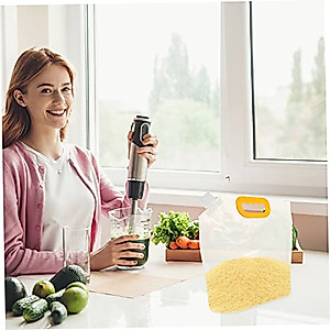 Cabilock 20 Pcs Transparent Grain Bag Nuts Storage Bags Kitchen Canisters Grain Nozzle Bags Reusable Snack Bags Reusable Produce Bags Clear Organizer Bags Nuts Bags Tea Bag Handle Food