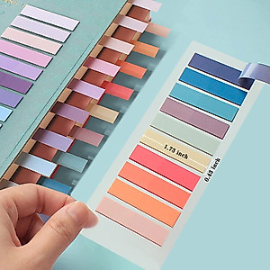 ELII Tabs 800Pcs Sticky Index Tabs Page Markers,Writable and Transparent Sticky Notes Page Tabs Book Markers Label Stickers Index Tabs for Page Marking Classify File