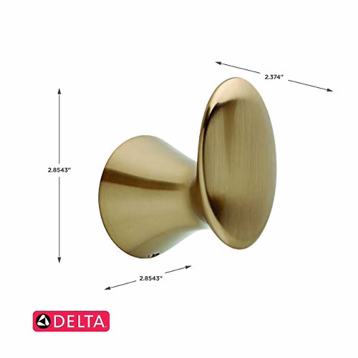 Delta Faucet 73835-CZ Lahara Wall Mounted Towel Hook in Champagne Bronze, Bath Accessories
