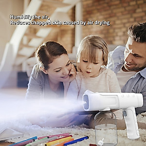 KOJEO Professional Electric Sanitizer Sprayer Machine, Rechargeable Disinfectant Fogger Machine 250ML, Cordless Handheld Nano Steam Gun – Spray Gun with Blue Light for Touchless Sanitization