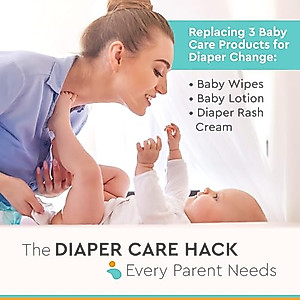 Multipurpose Organic Diaper Care - EWG Verified (8oz) - Baby Cleanser, Baby Lotion Unscented Unfragranced - Replace Zinc Oxide Diaper Rash Cream - Baby Diaper Rash Ointment to Protect Baby Skin