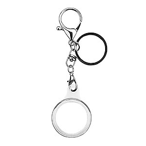 HIDAHE 2 Pack Protective Cases Compatible with Apple AirTags, Soft TPU Tracker Holder with Keychain Anti-Scratch Skin Cover with Key Ring for AirTags Finder, Clear