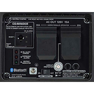 Honda EU2200ITAN1 2200-Watt 120-Volt Companion Super Quiet Portable Inverter Generator with CO-Minder - 49-State