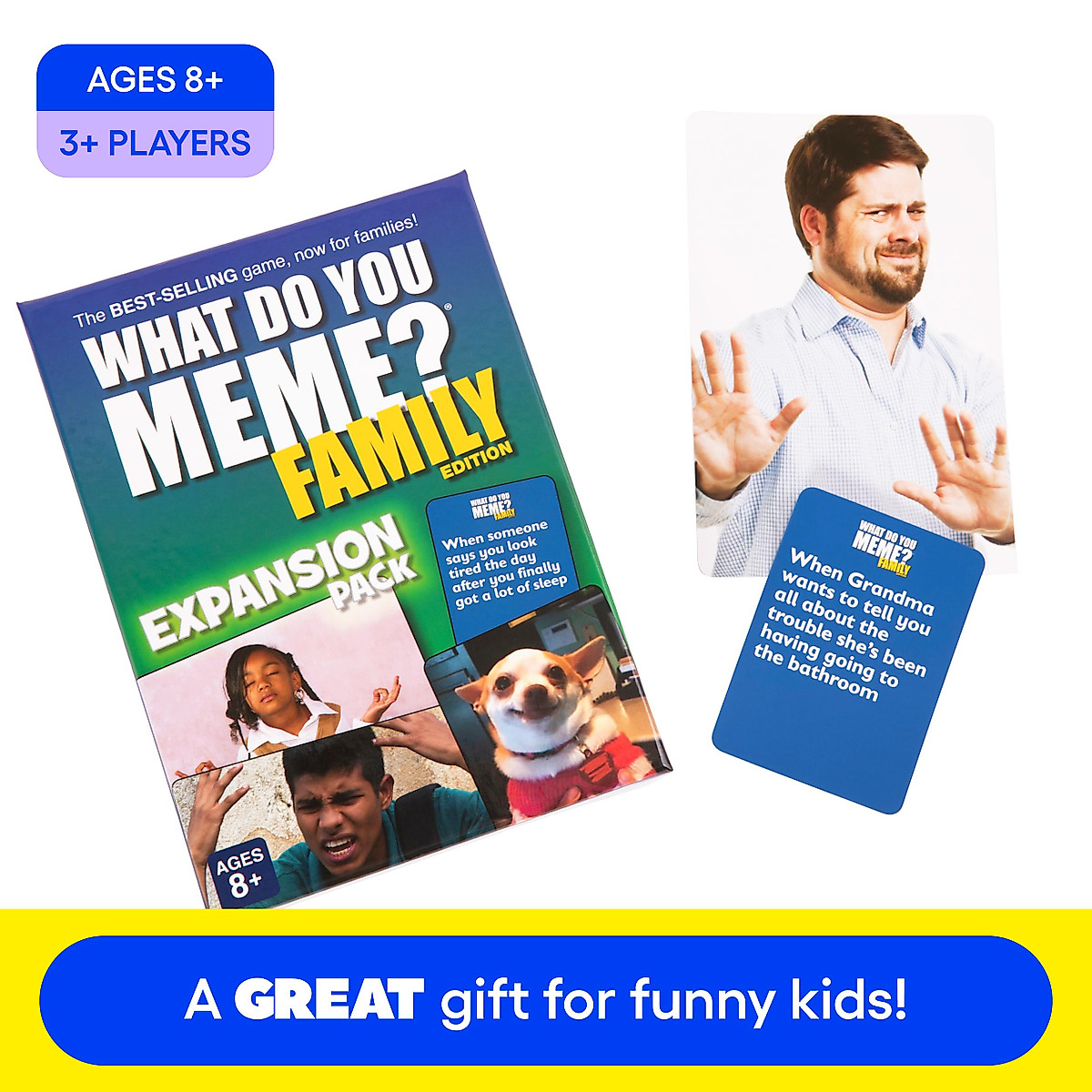WHAT DO YOU MEME? Family Edition Expansion Pack #1 – Designed to be Added to The Core Family Party Game